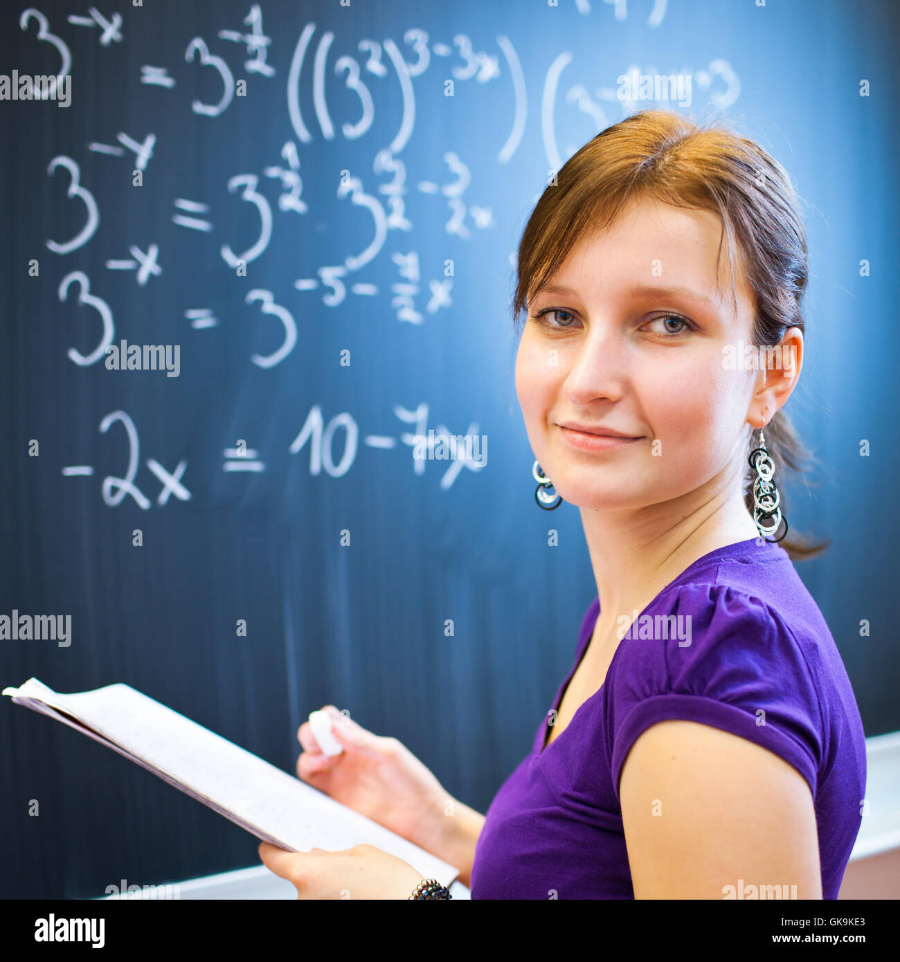pupil blackboard eye Stock Photo - Alamy