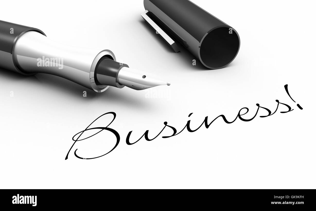 business! - pen concept Stock Photo - Alamy