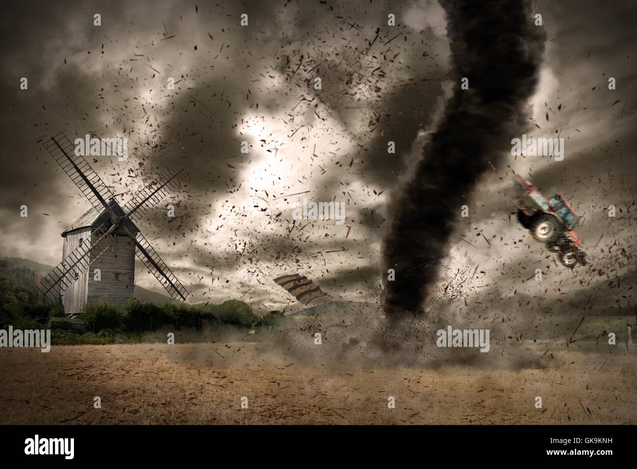 Green Sky Tornado High Resolution Stock Photography and Images - Alamy