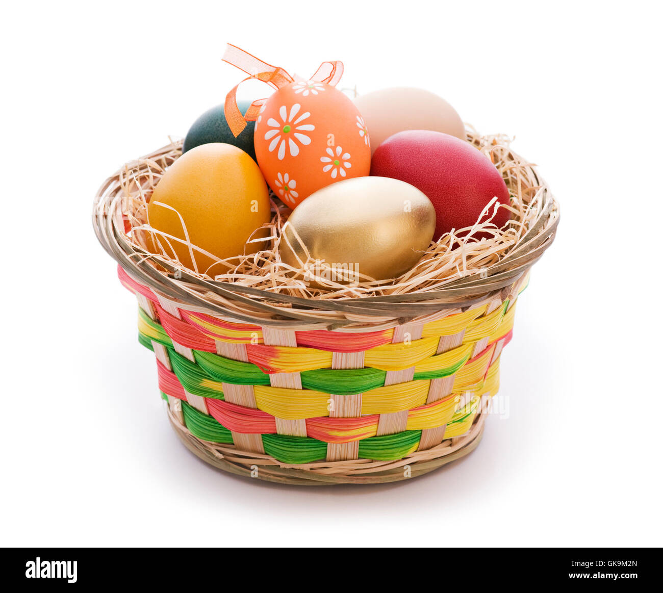 colour painting basket Stock Photo - Alamy