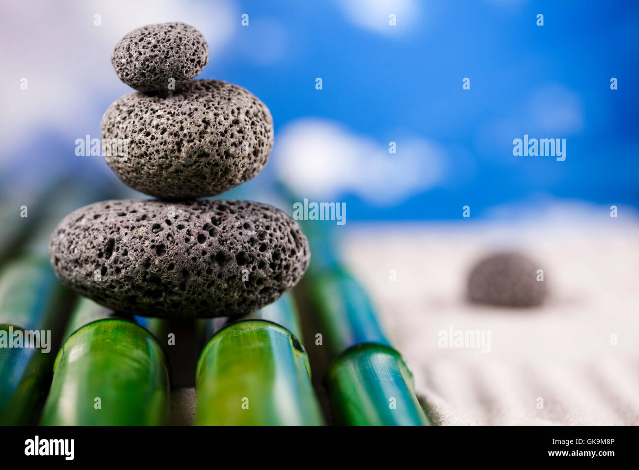 relaxation stone balance Stock Photo - Alamy
