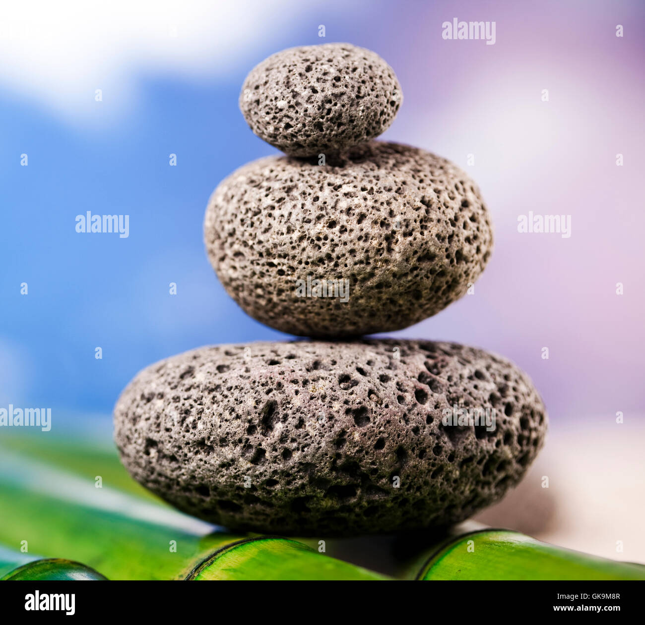 relaxation stone balance Stock Photo - Alamy