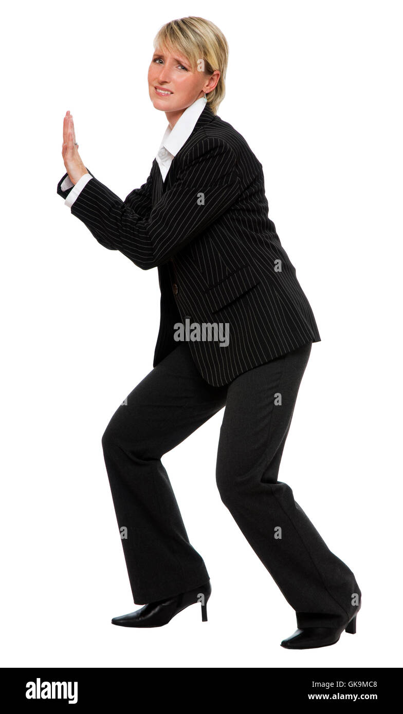 woman isolated standing Stock Photo - Alamy