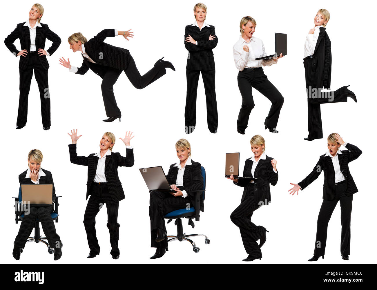 Woman standing smile Cut Out Stock Images & Pictures - Alamy