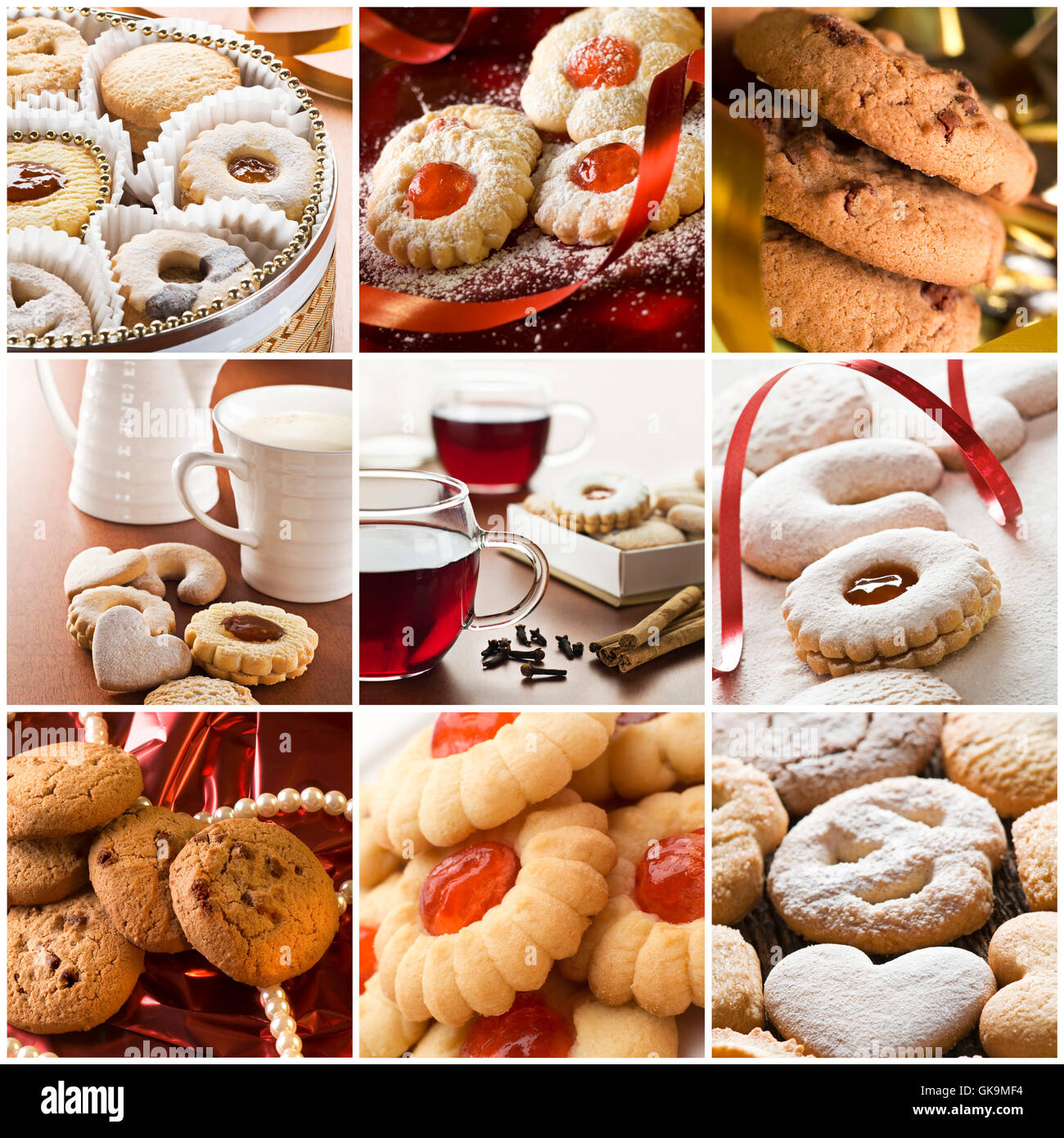 sweet collage candies Stock Photo - Alamy