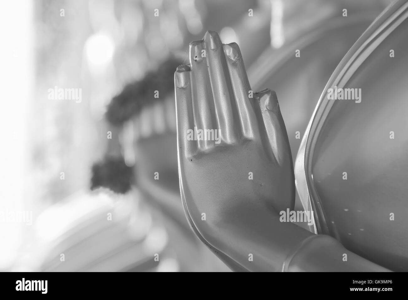 Carved stone buddha Black and White Stock Photos & Images - Alamy