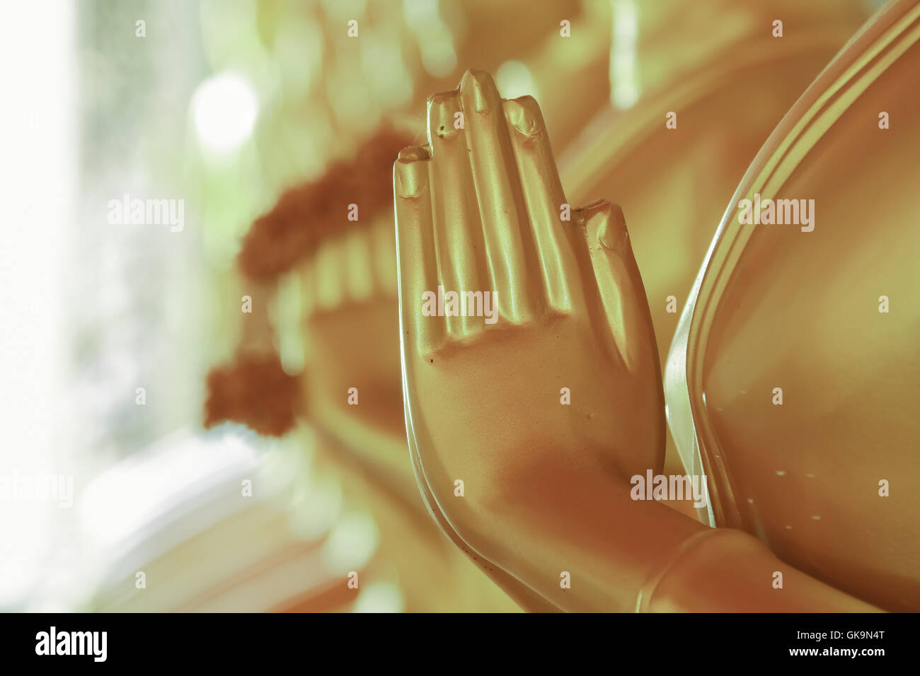 Golden Buddha select focus Stock Photo - Alamy