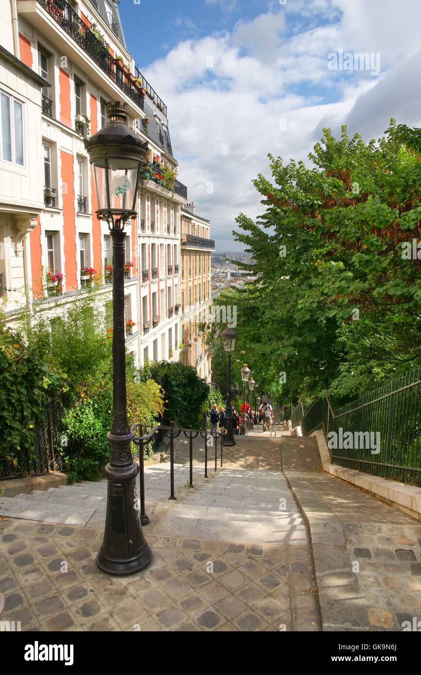 stairs paris france Stock Photo - Alamy