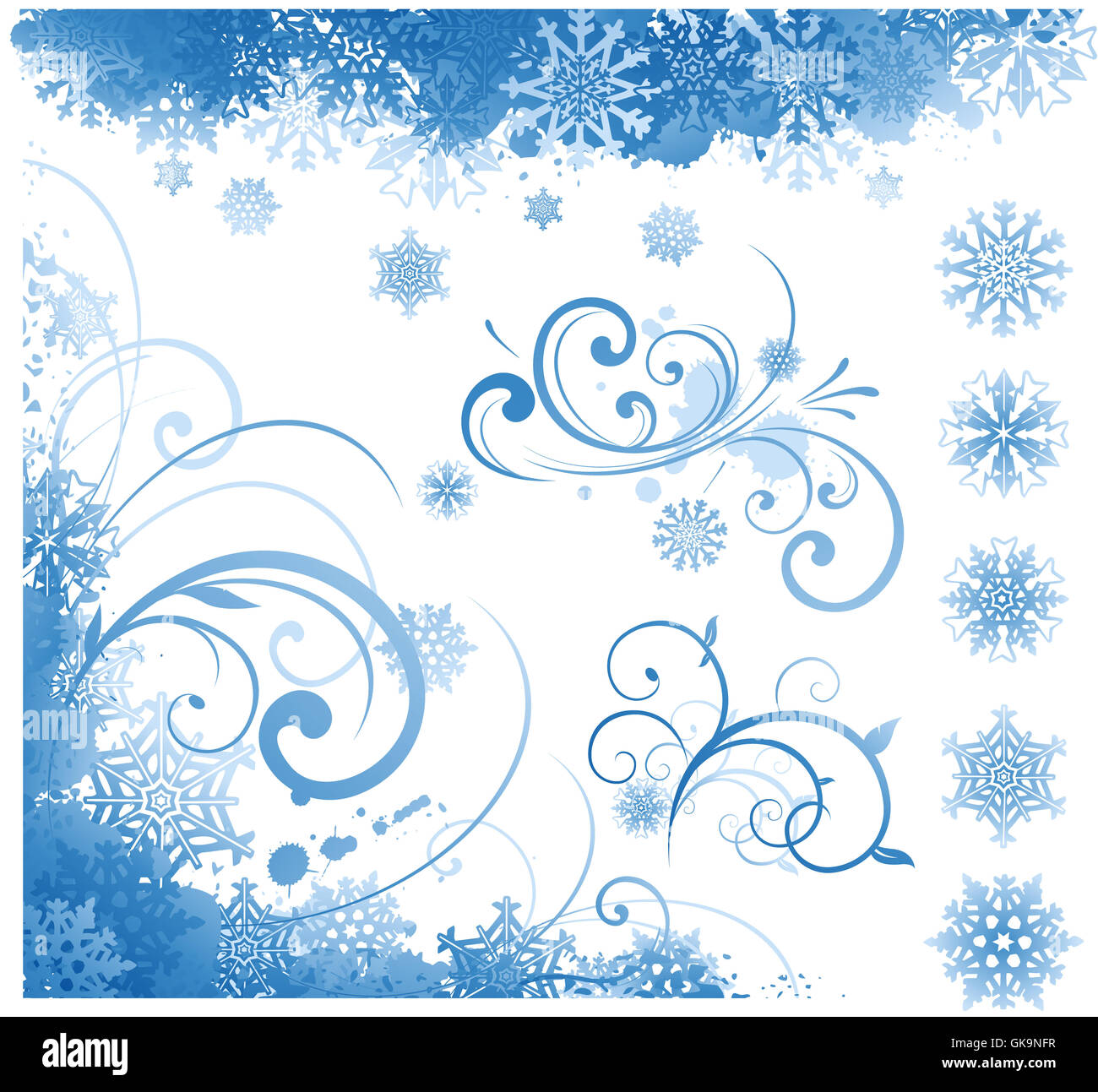 blue winter snow Stock Photo - Alamy