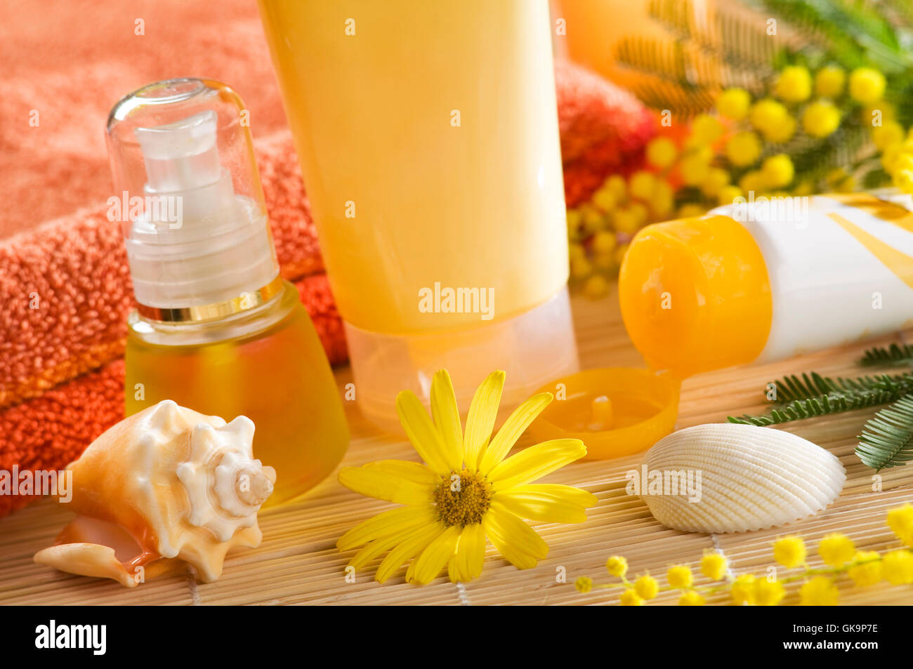 products spa mineral spring Stock Photo - Alamy