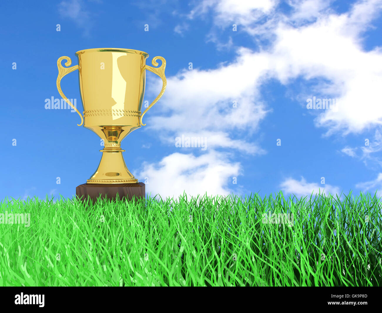 cup blue successful Stock Photo - Alamy