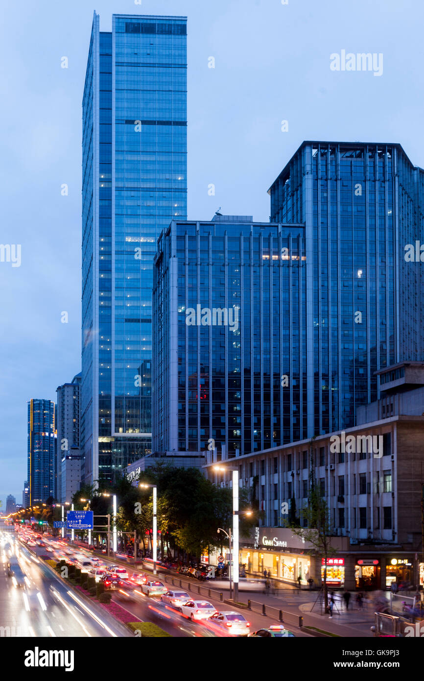 China Chengdu City Center Stock Photo - Alamy