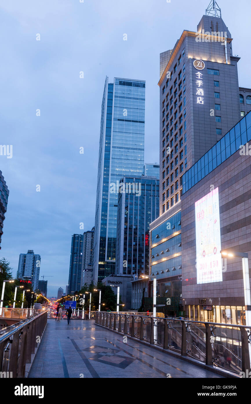 City skyline business style city appearance hi-res stock photography ...