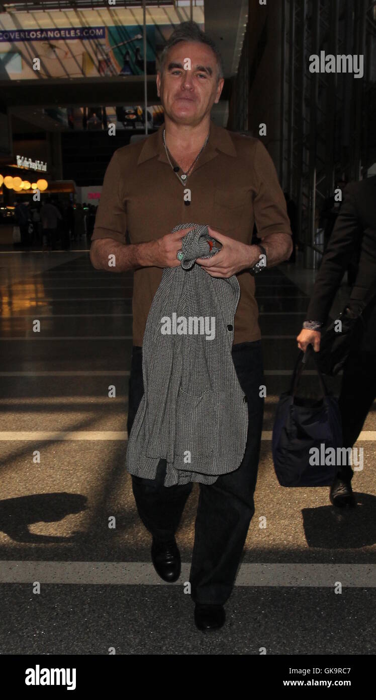 Morrissey arrives at Los Angeles International Airport Featuring ...