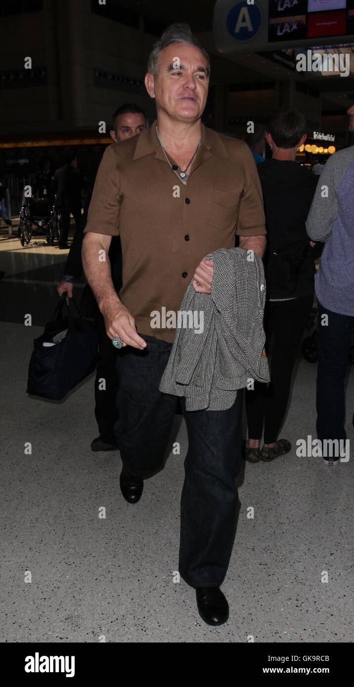 Morrissey arrives at Los Angeles International Airport Featuring ...