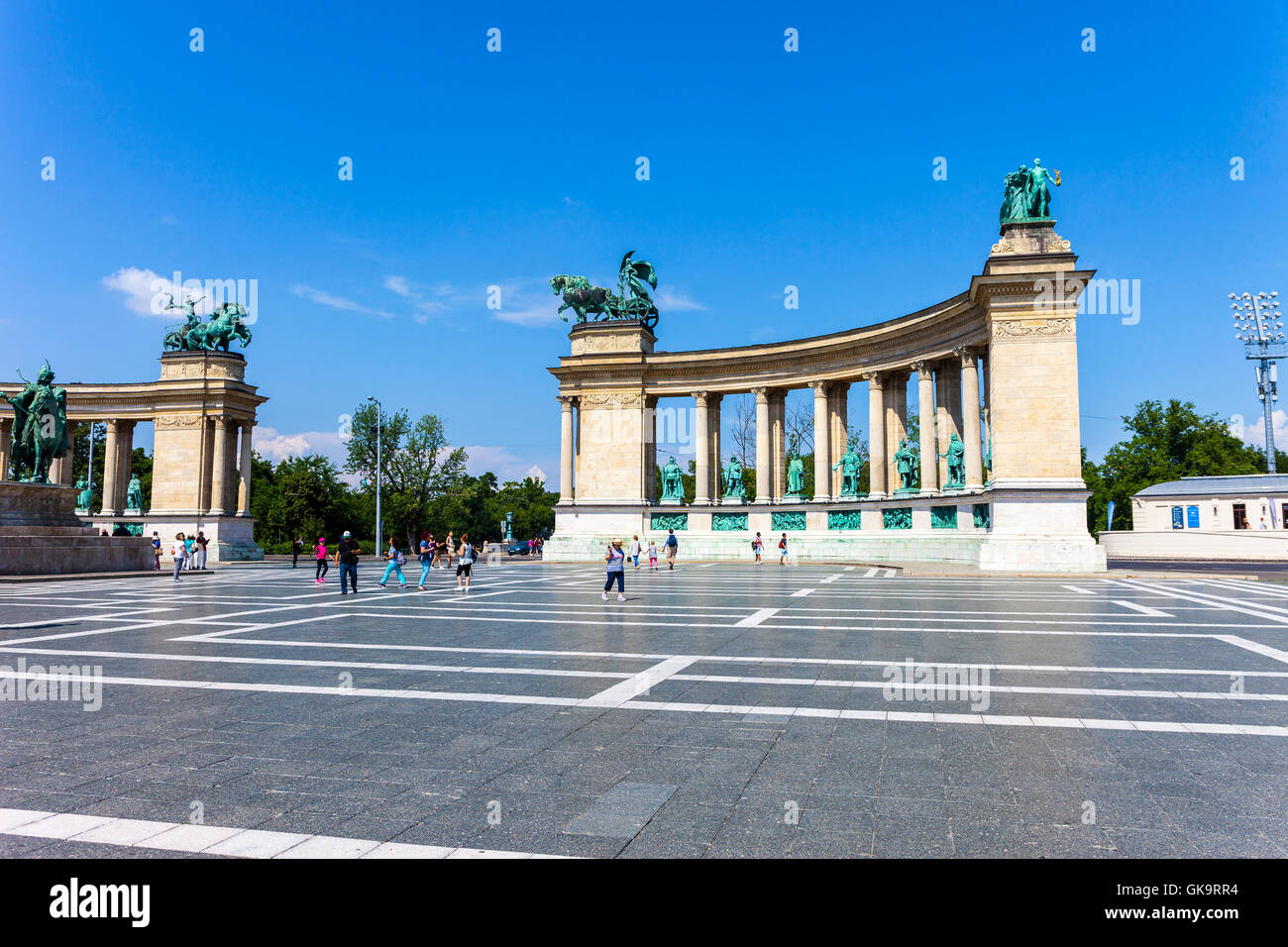 A square dedicated to the King of Hungary Stock Photo - Alamy