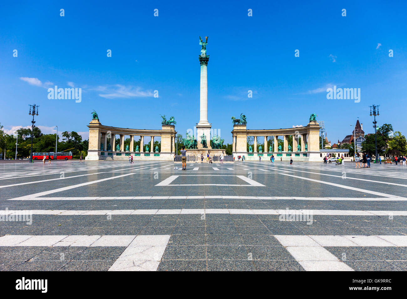 A square dedicated to the King of Hungary Stock Photo - Alamy