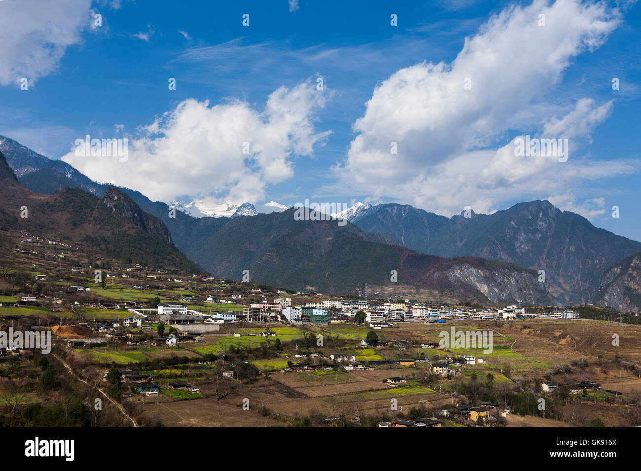 Nujiang River Basin exotic scenery Stock Photo - Alamy