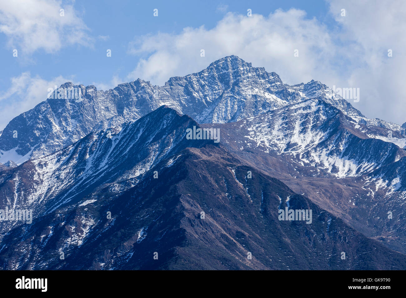In Balang overlooking Siguniangshan Stock Photo - Alamy
