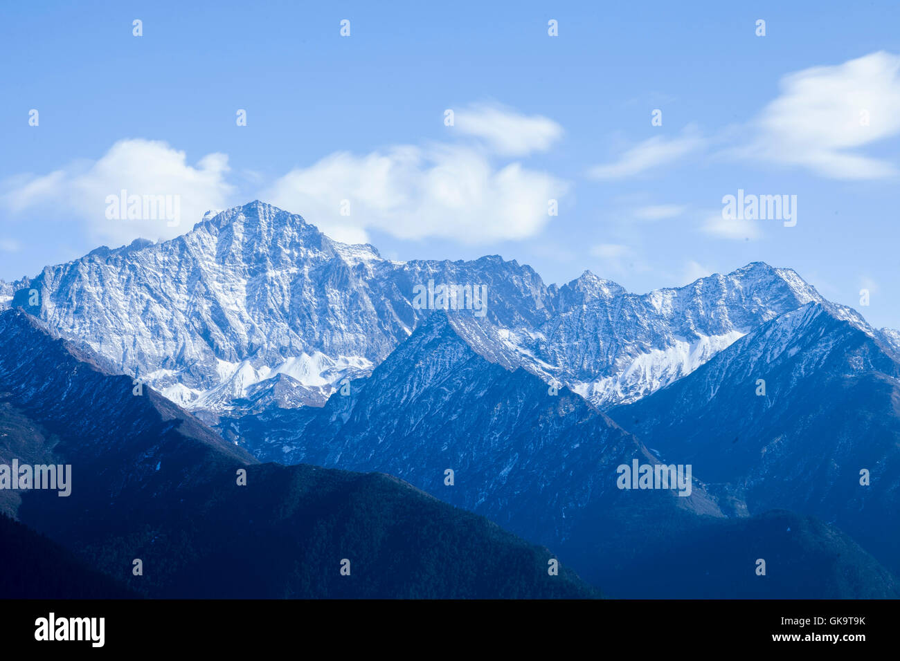 In Balang overlooking Siguniangshan Stock Photo - Alamy