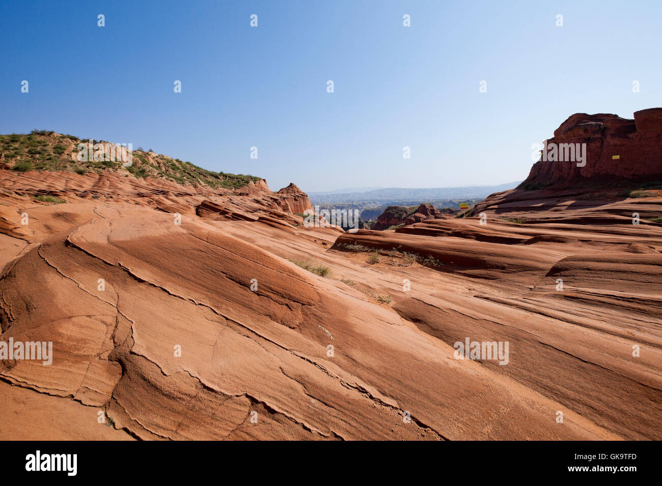 China Shaanxi Jingbian Valley of Waves Stock Photo - Alamy