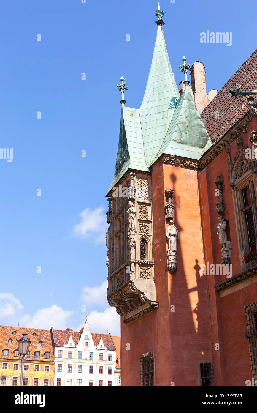Center Wroclaw City Hall (the Ratusz / City Hall) stands in the city's ...