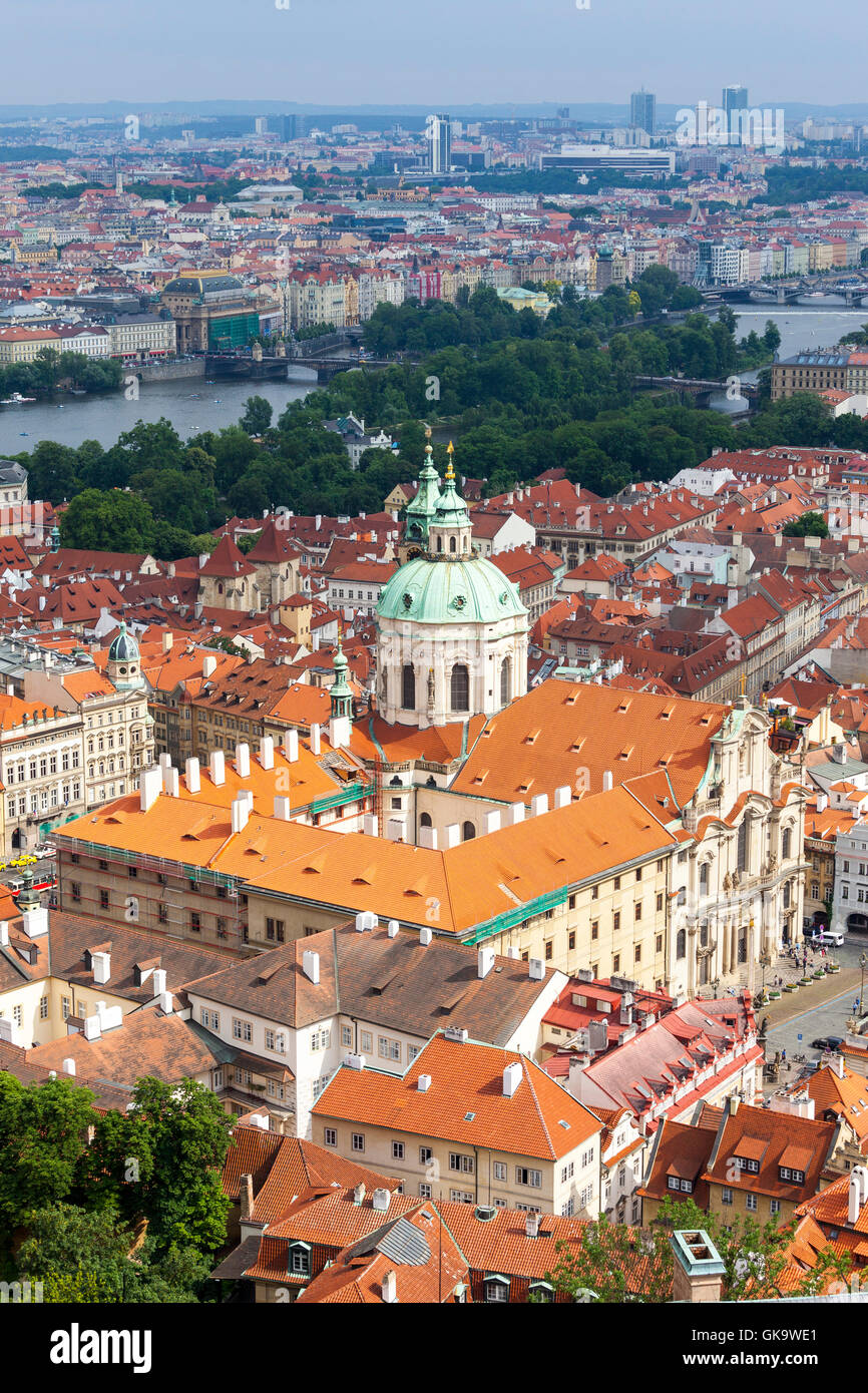 Aerial view of Prague Stock Photo - Alamy