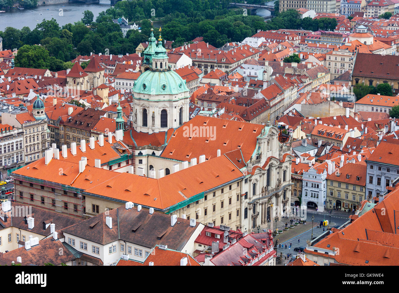 Aerial view of Prague Stock Photo - Alamy
