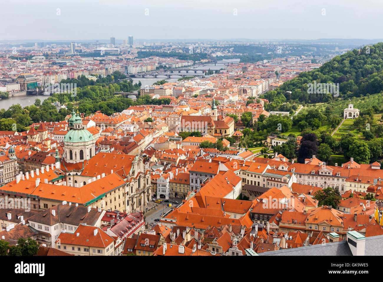 Aerial view of Prague Stock Photo - Alamy