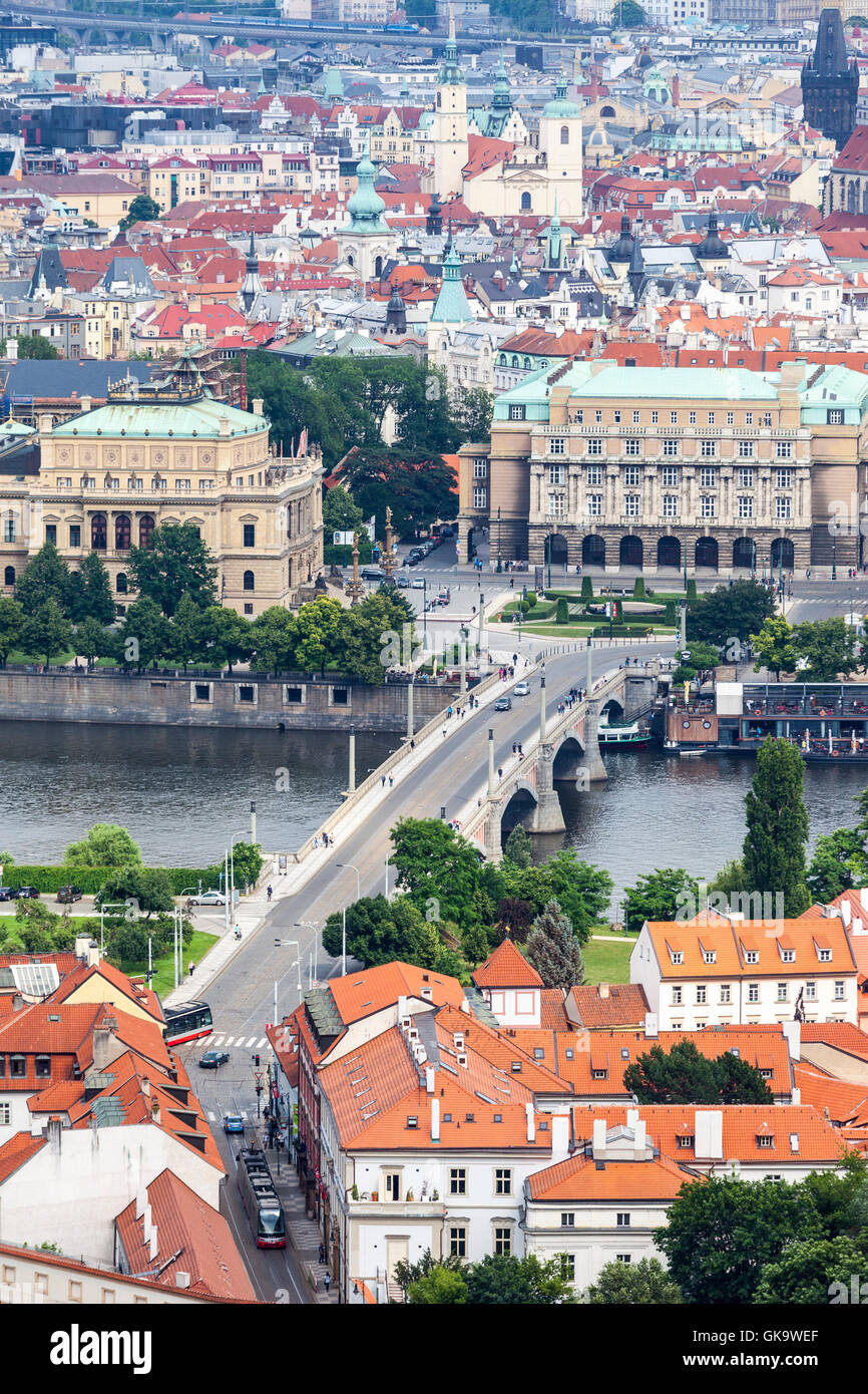 Aerial view of Prague Stock Photo - Alamy