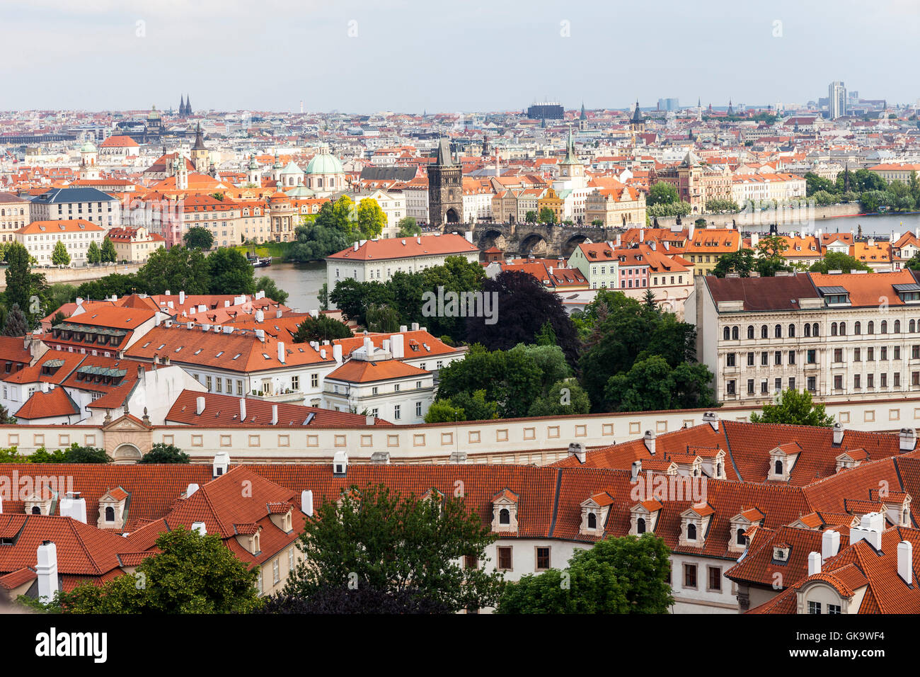 Aerial view of Prague Stock Photo - Alamy