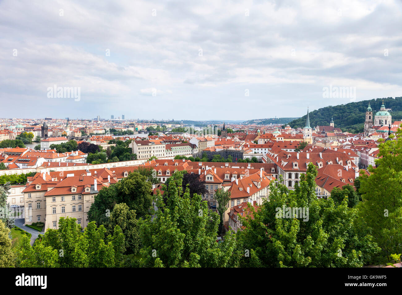Aerial view of Prague Stock Photo - Alamy