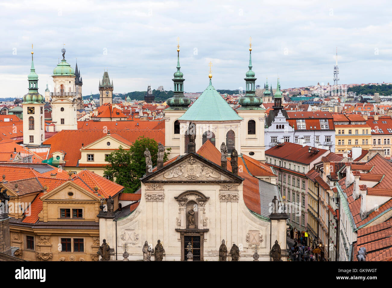 Aerial view of Prague Stock Photo - Alamy