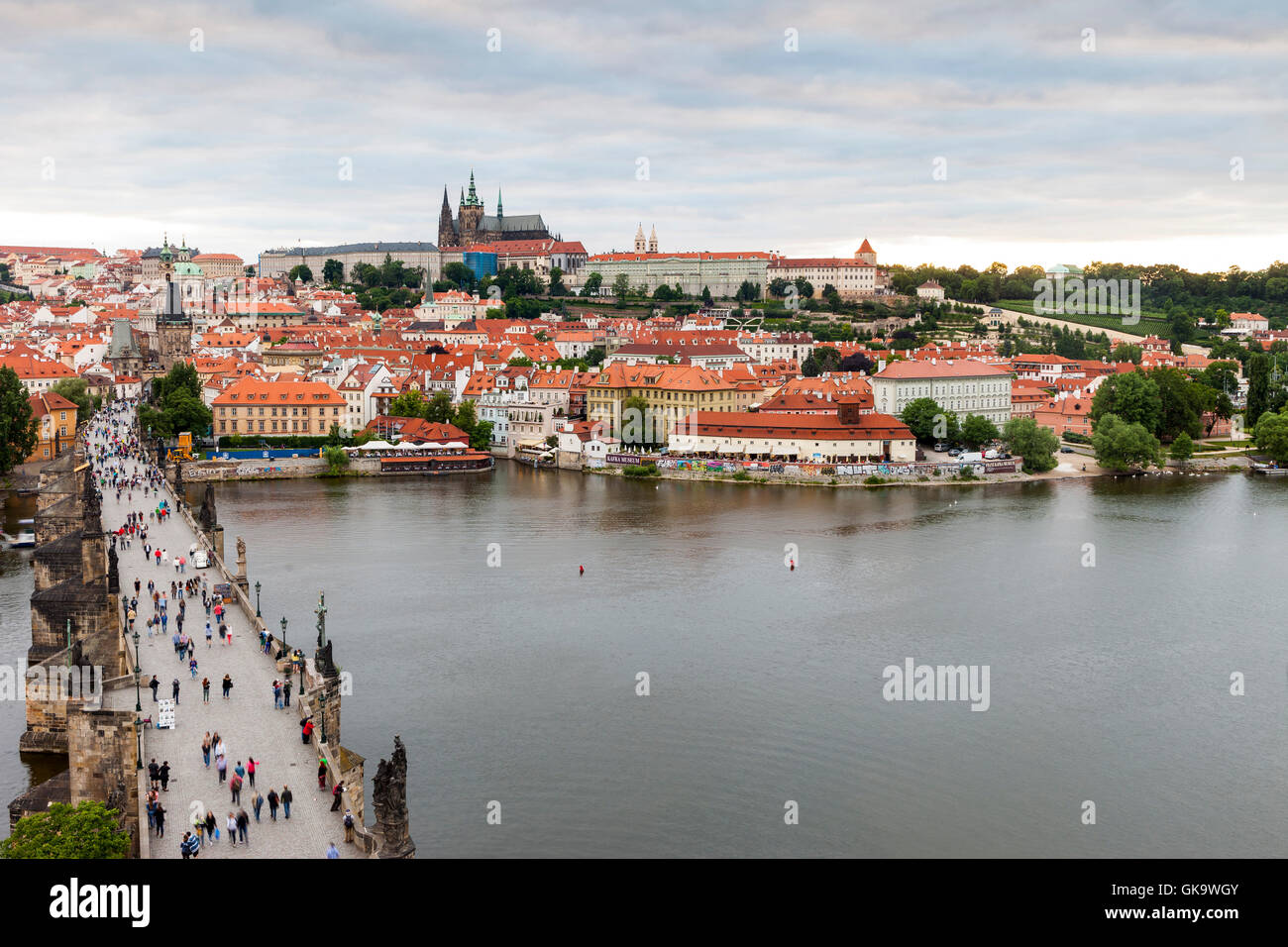 Aerial view of Prague Stock Photo - Alamy