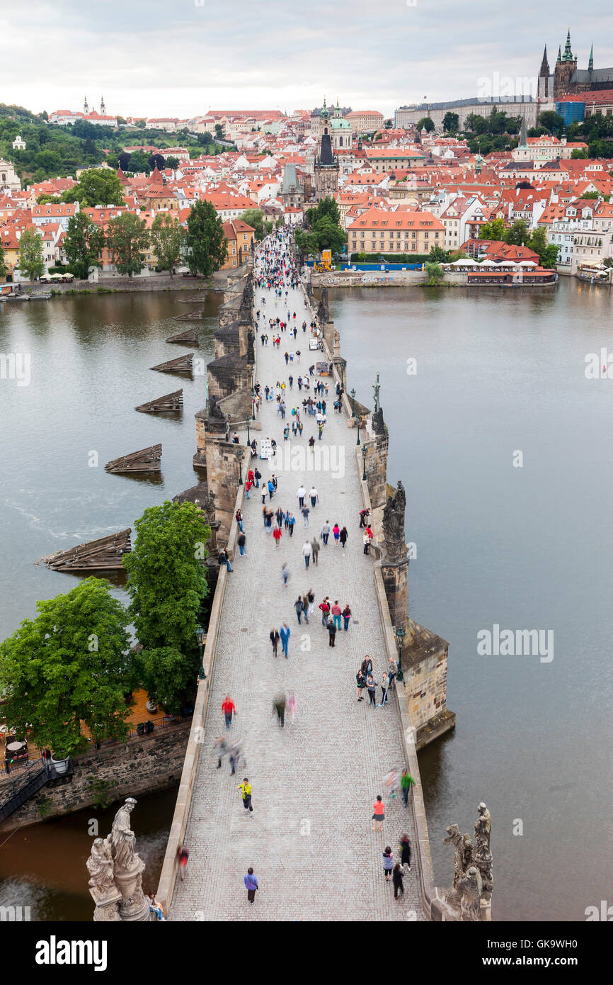 Aerial view of Prague Stock Photo - Alamy