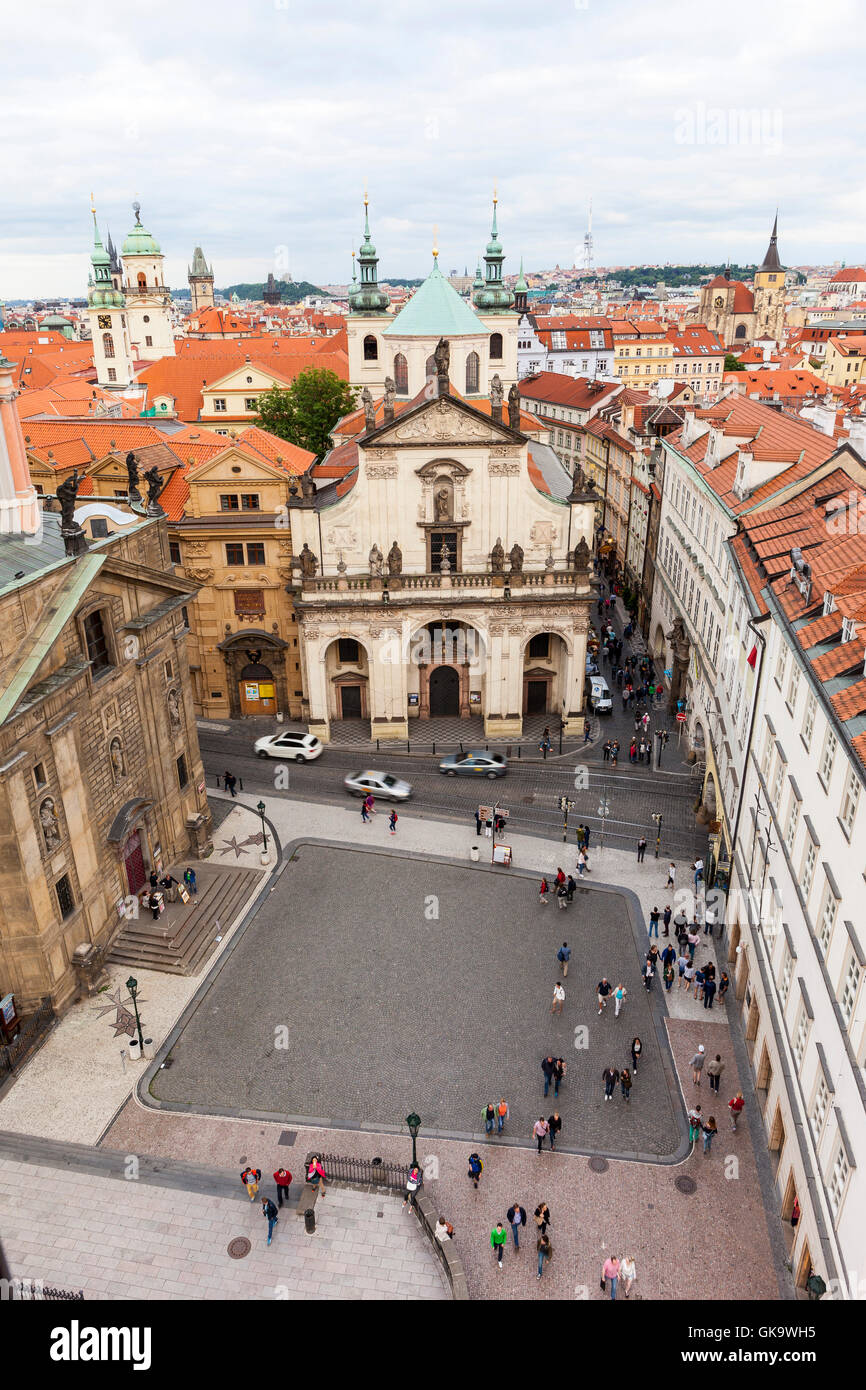 Aerial view of Prague Stock Photo - Alamy