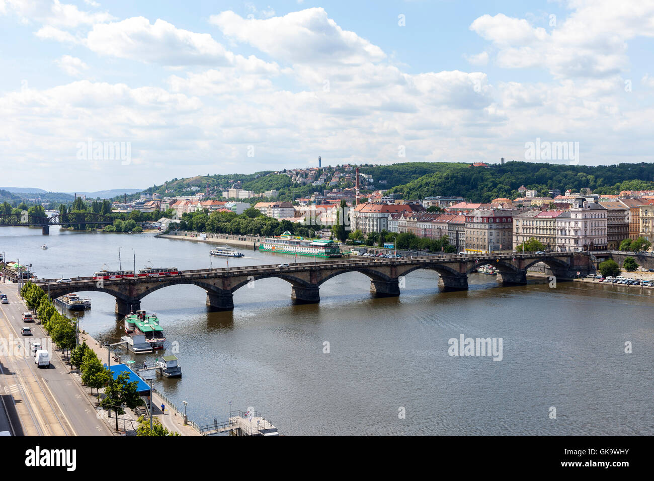Aerial view of Prague Stock Photo - Alamy