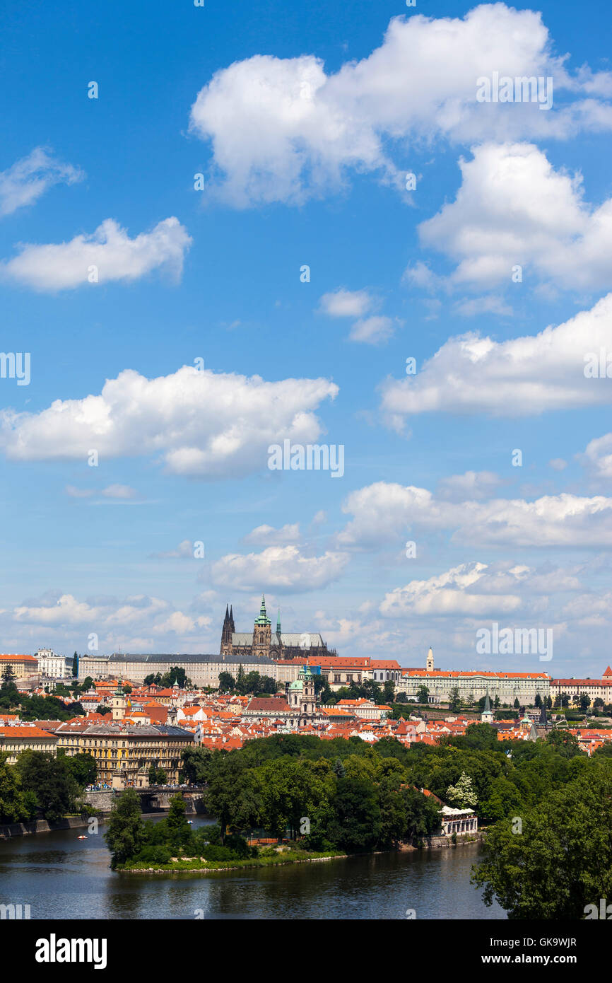 Aerial view of Prague Stock Photo - Alamy