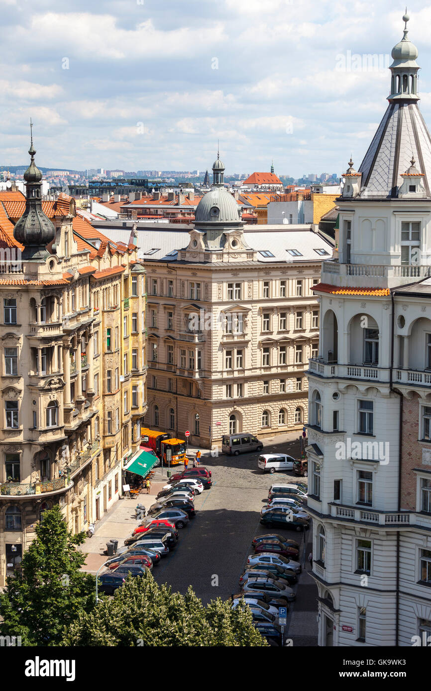 Aerial view of Prague Stock Photo - Alamy