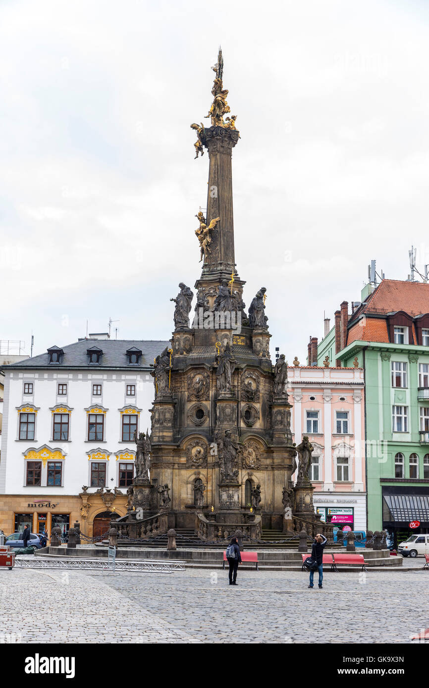 Holy Trinity Column in Olomouc, Czech Republic Stock Photo - Alamy