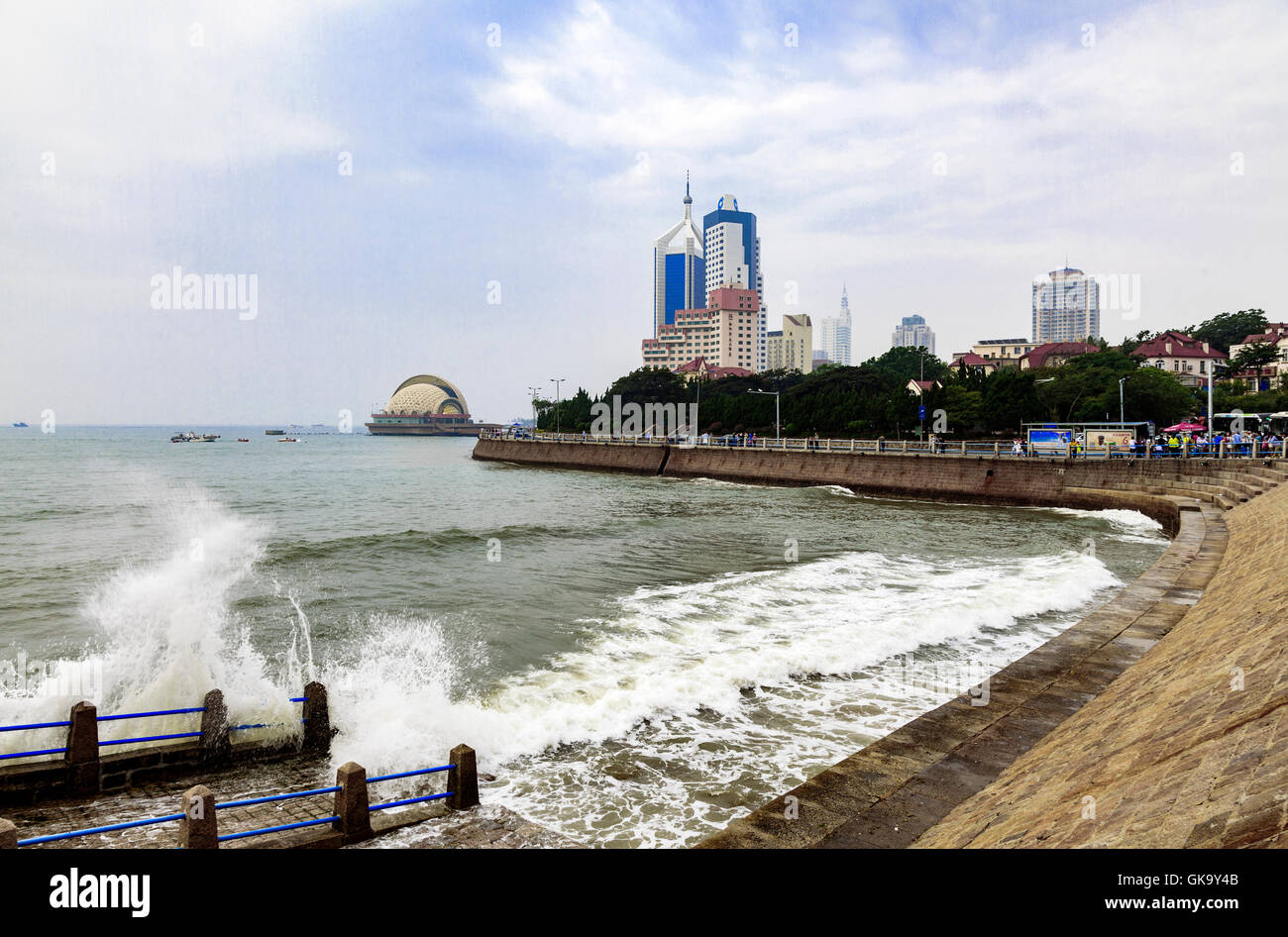 Qingdao city night scene hi-res stock photography and images - Alamy