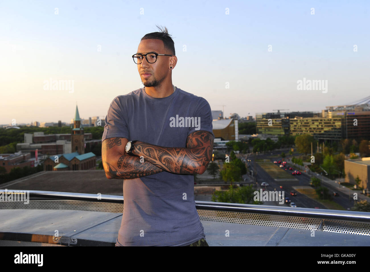 German football player Jerome Boateng launching his first eyewear ...
