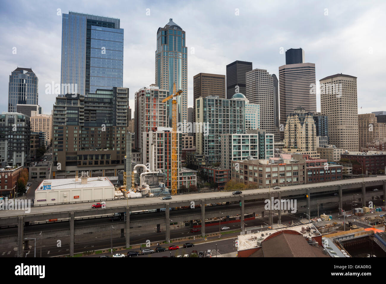 Seattle downtown streets Stock Photo - Alamy
