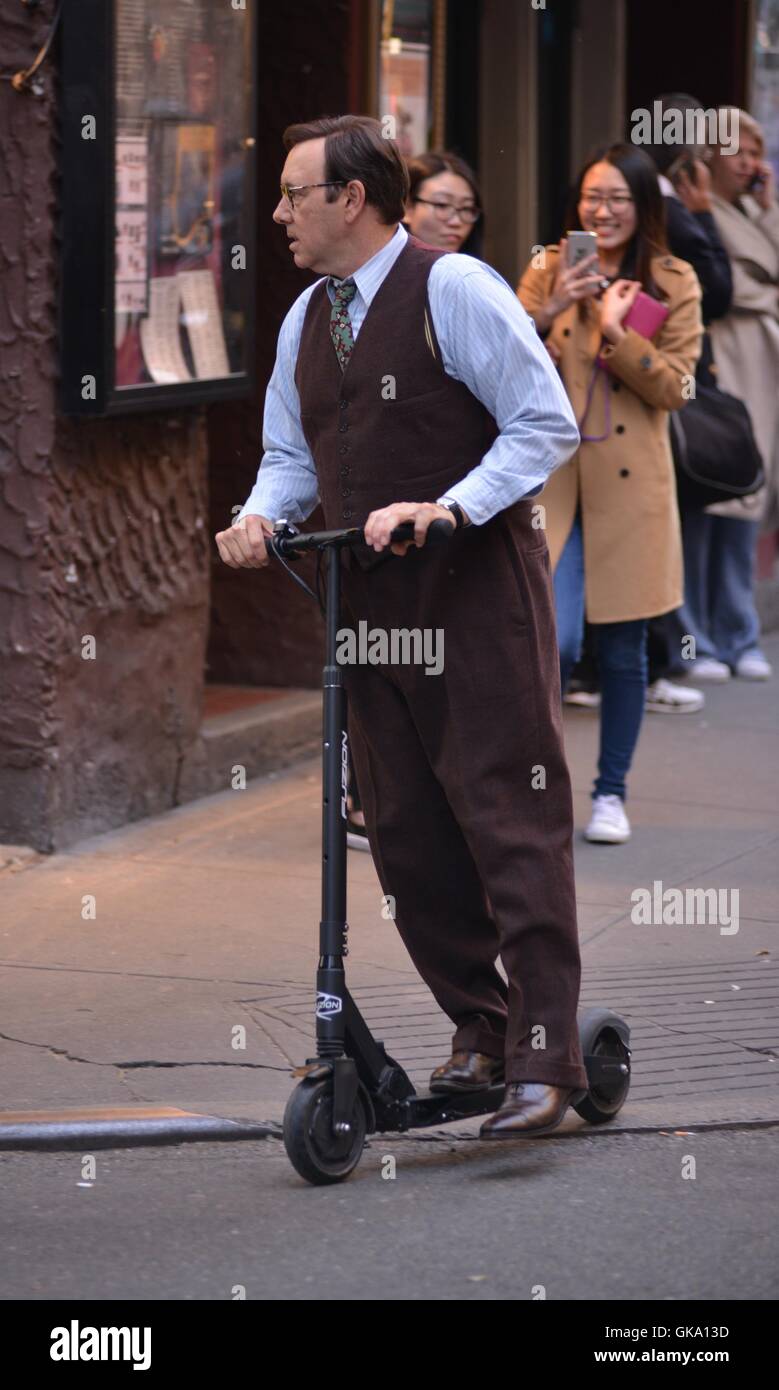 Kevin Spacey and Nicholas Hoult on the film set of 'Rebel in the Rye ...