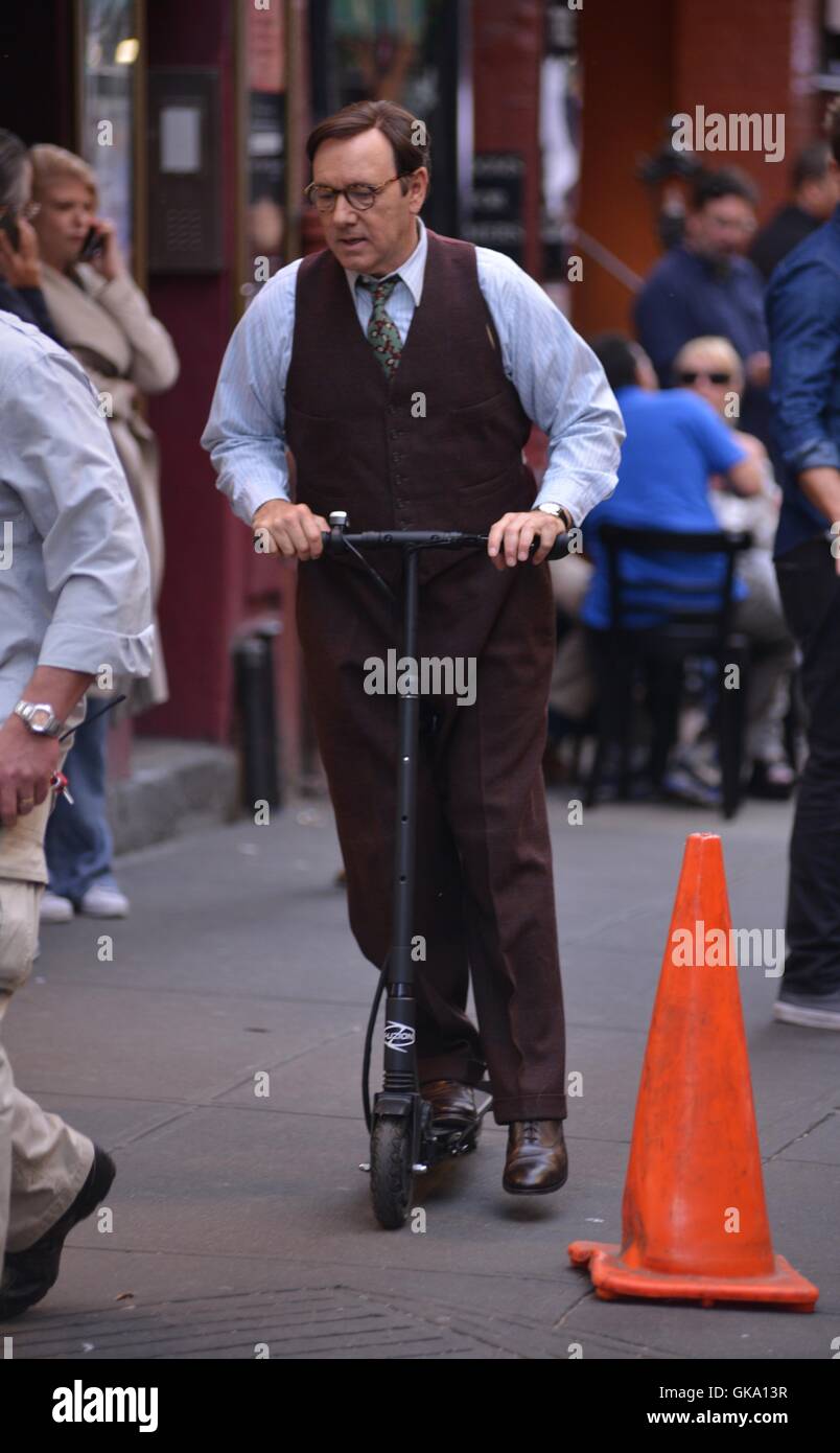 Kevin Spacey and Nicholas Hoult on the film set of 'Rebel in the Rye ...