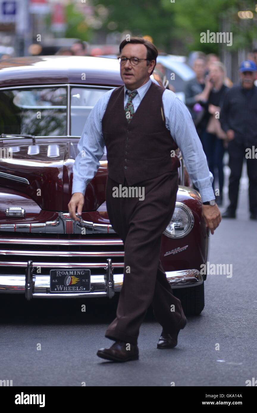 Kevin Spacey and Nicholas Hoult on the film set of 'Rebel in the Rye ...
