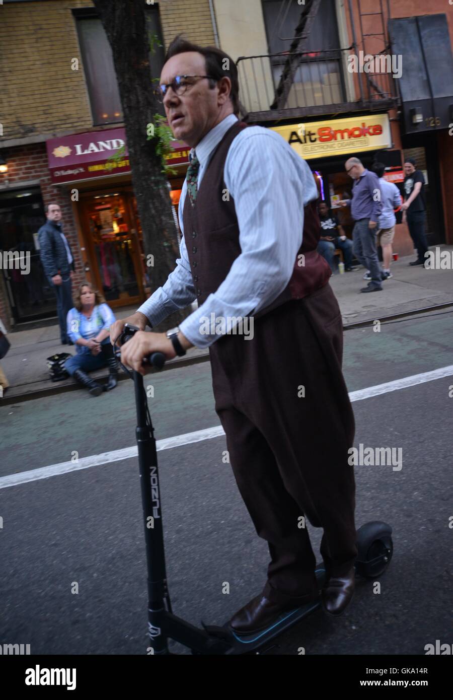 Kevin Spacey and Nicholas Hoult on the film set of 'Rebel in the Rye ...