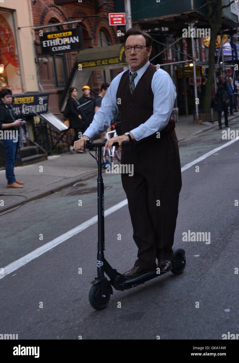Kevin Spacey and Nicholas Hoult on the film set of 'Rebel in the Rye ...
