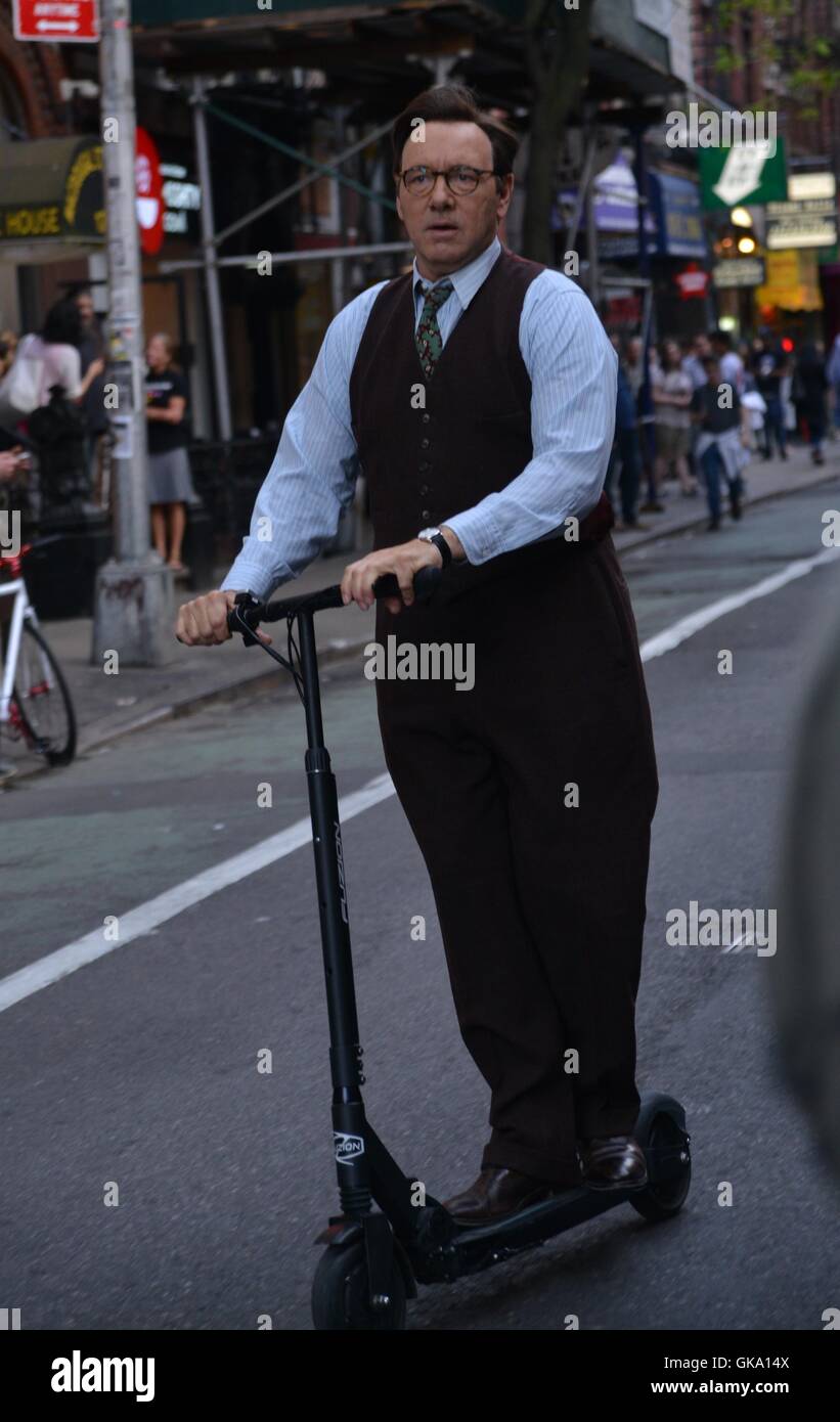 Kevin Spacey and Nicholas Hoult on the film set of 'Rebel in the Rye ...
