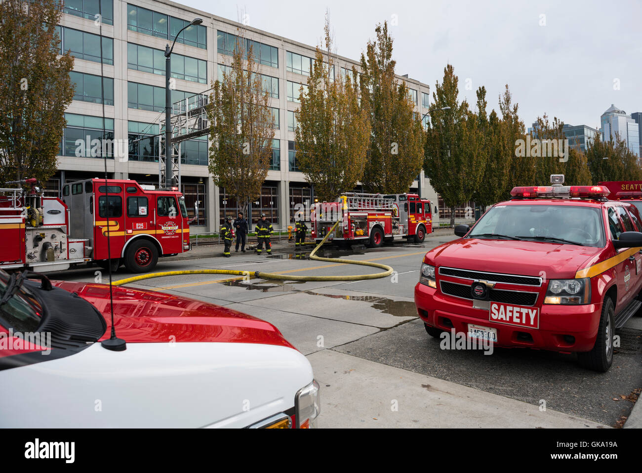 Fire squad cars hi-res stock photography and images - Alamy